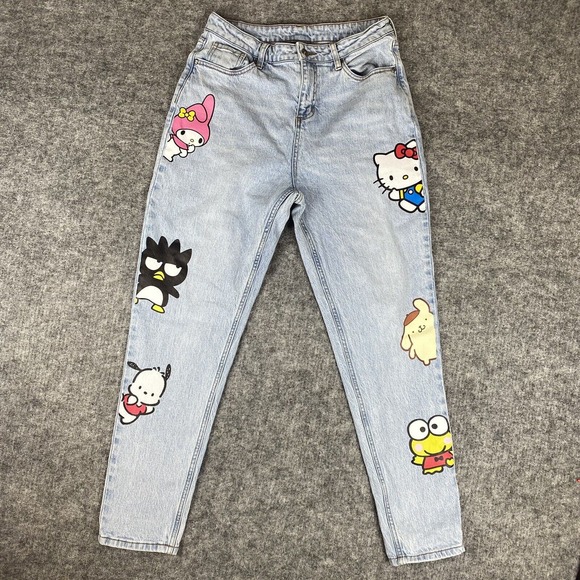 Hello Kitty | Jeans | Hello Kitty Jeans 9 Sanrio Friends Mom Jeans High ...